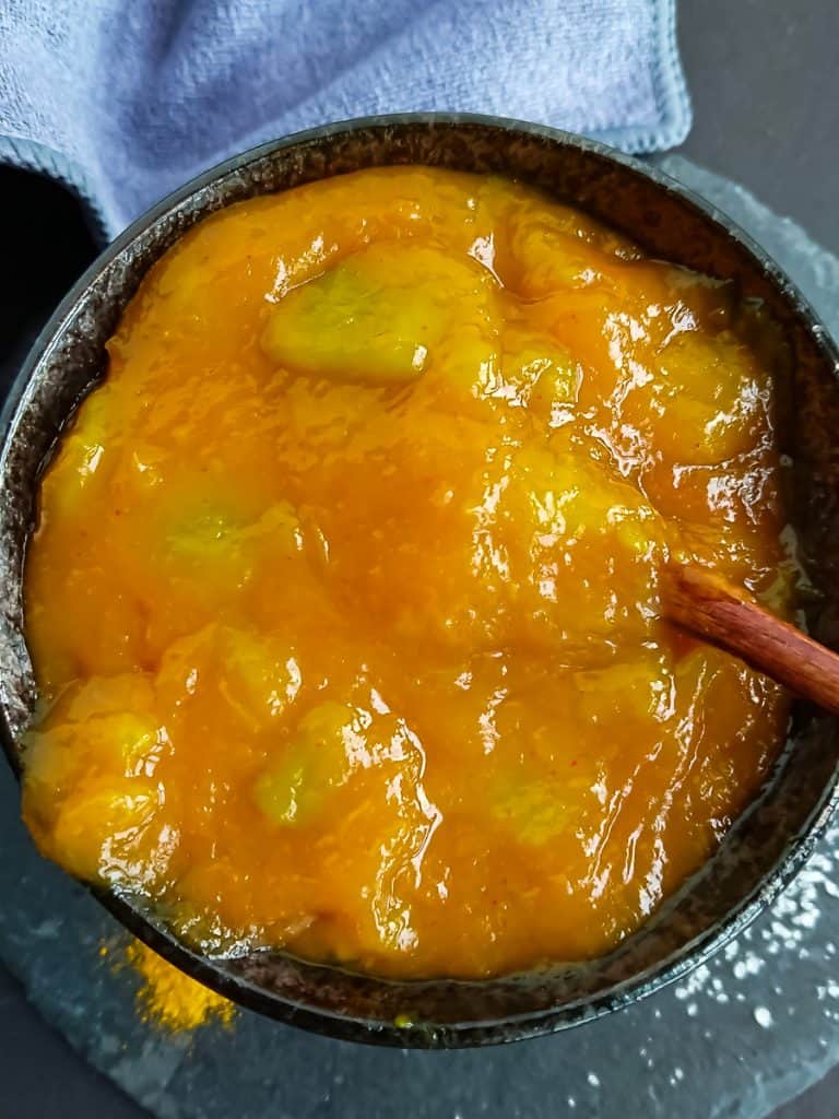Easy Green Mango Chutney (5-ingredient Recipe) - Go Healthy Ever After