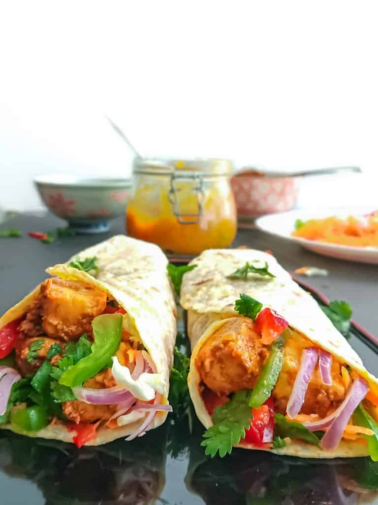 Easy Paneer Frankie (Paneer Rolls) - Go Healthy Ever After