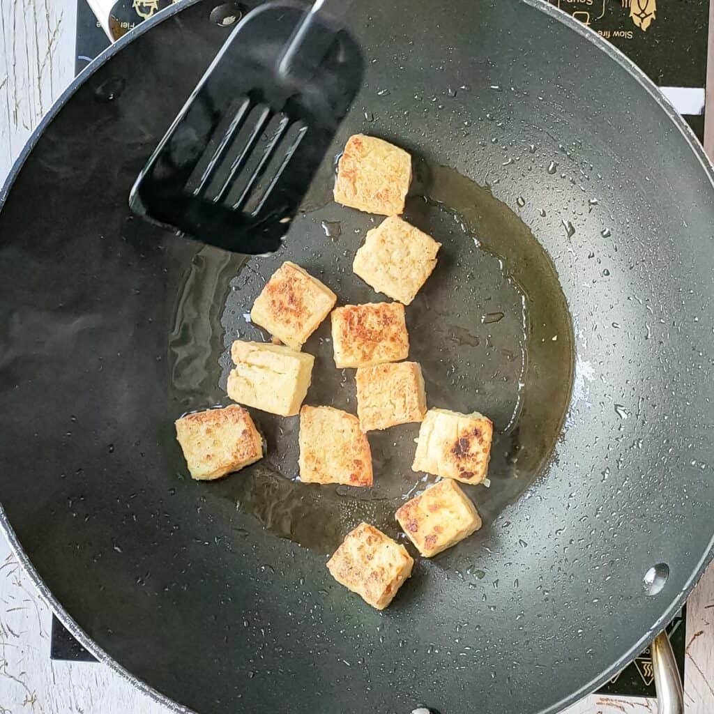 Honey Garlic Tofu (Super Easy Pan Fried Recipe) - Go Healthy Ever After
