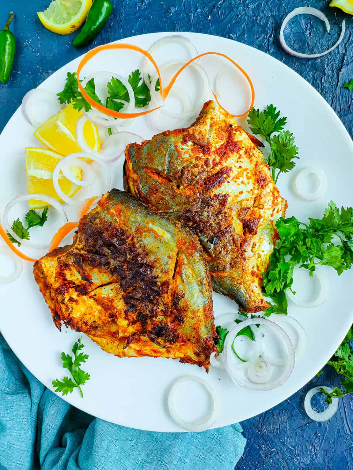 Easy Tandoori Pomfret Fry - Go Healthy Ever After