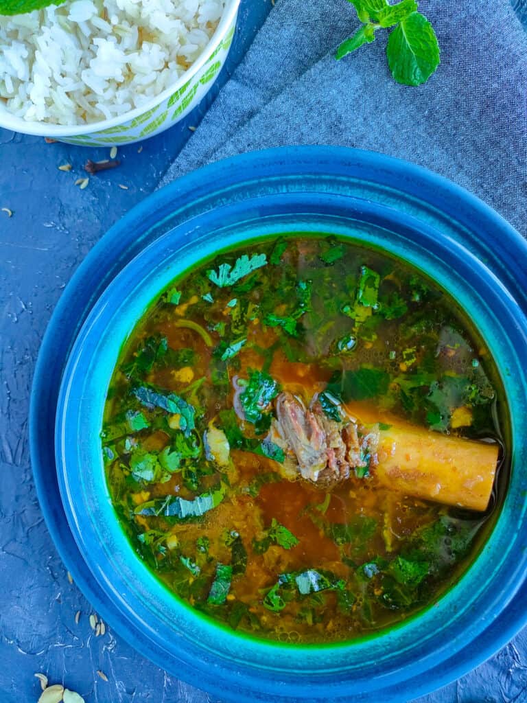 Indian Mutton Soup (Mutton Bone Soup) - Go Healthy Ever After