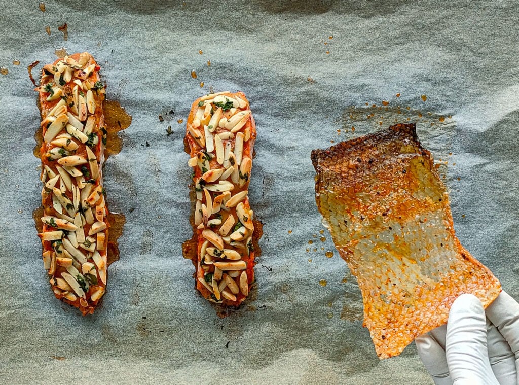Healthy Almond Crusted Salmon With Honey Mustard Glaze - Go Healthy ...