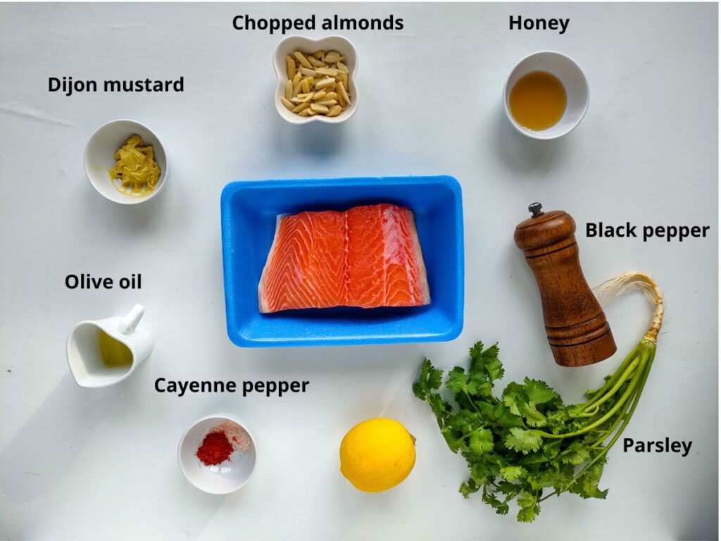 Healthy Almond Crusted Salmon With Honey Mustard Glaze - Go Healthy ...