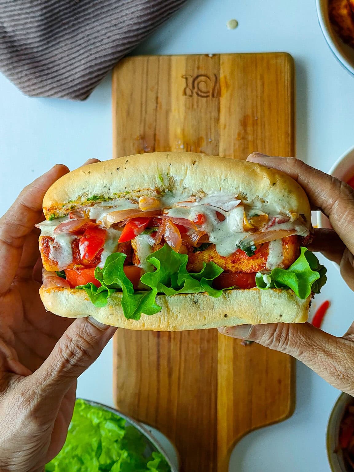 Easy Paneer Tikka Sandwich With Fresh Ingredients - Go Healthy Ever After